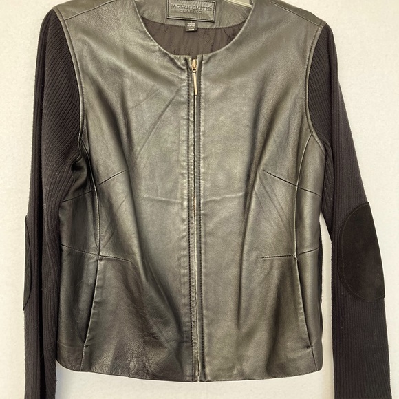 Jaclyn Smith | Jackets & Coats | Jaclyn Smith Classic Black Genuine ...